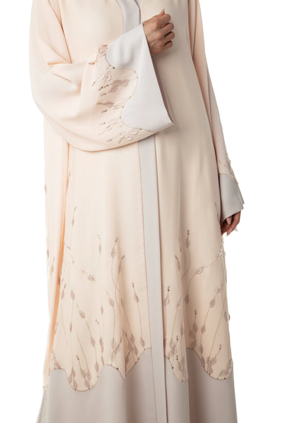 Hanayen Dual Color Abaya Design best abaya online in dubai
