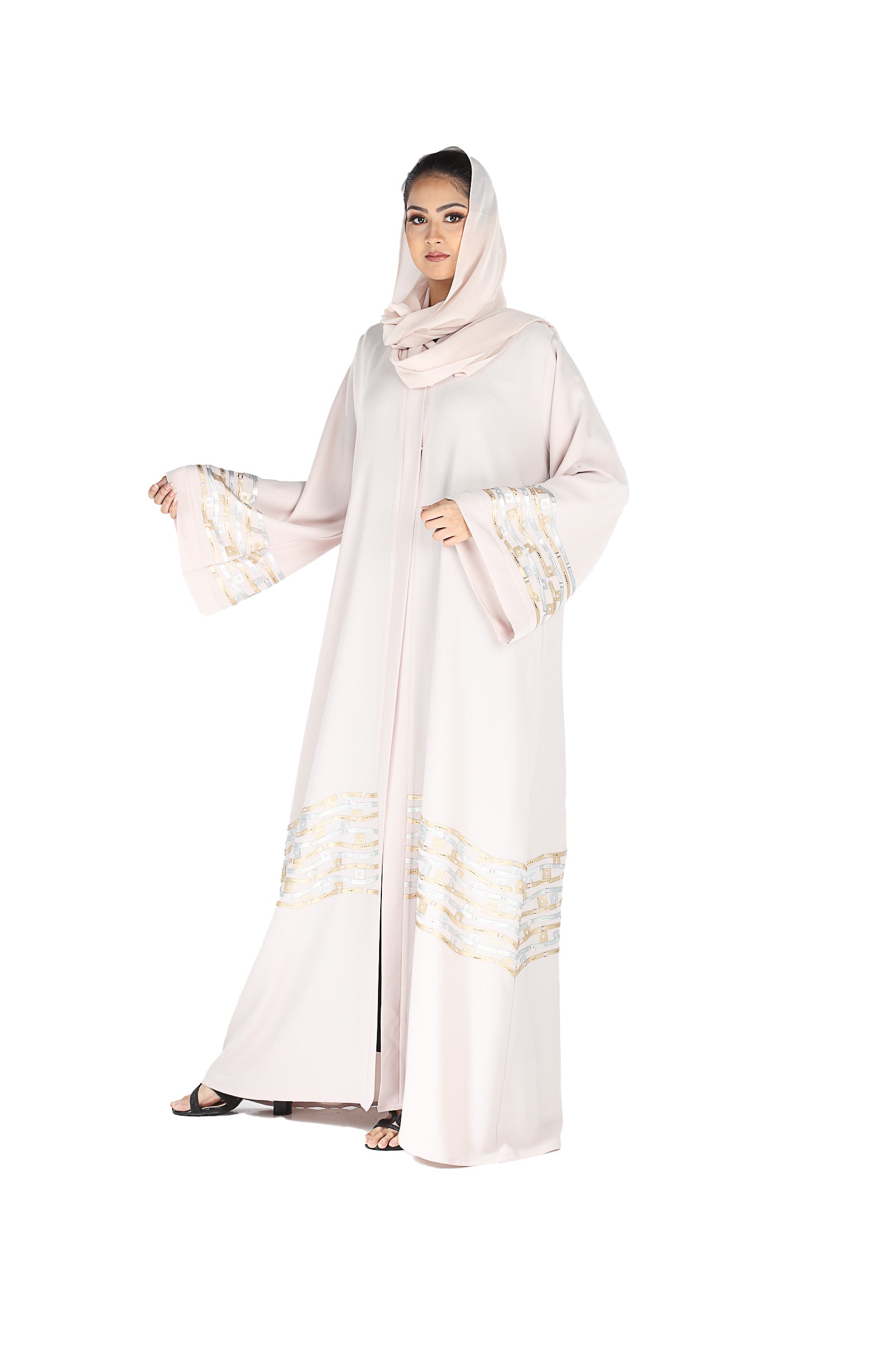 Hanayen Color Abaya Detailed with Crystal Elements best abaya online in ...