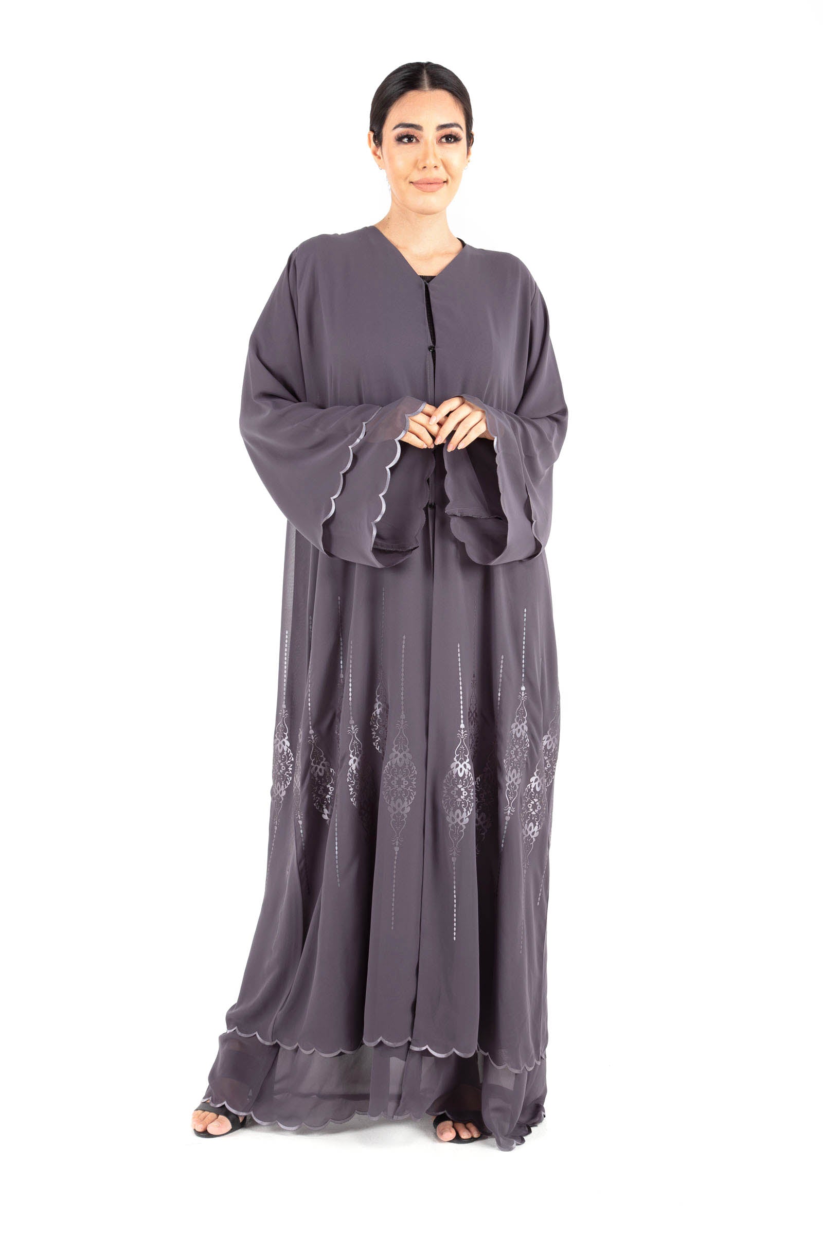 Hanayen Color Abaya with Print best abaya online in dubai