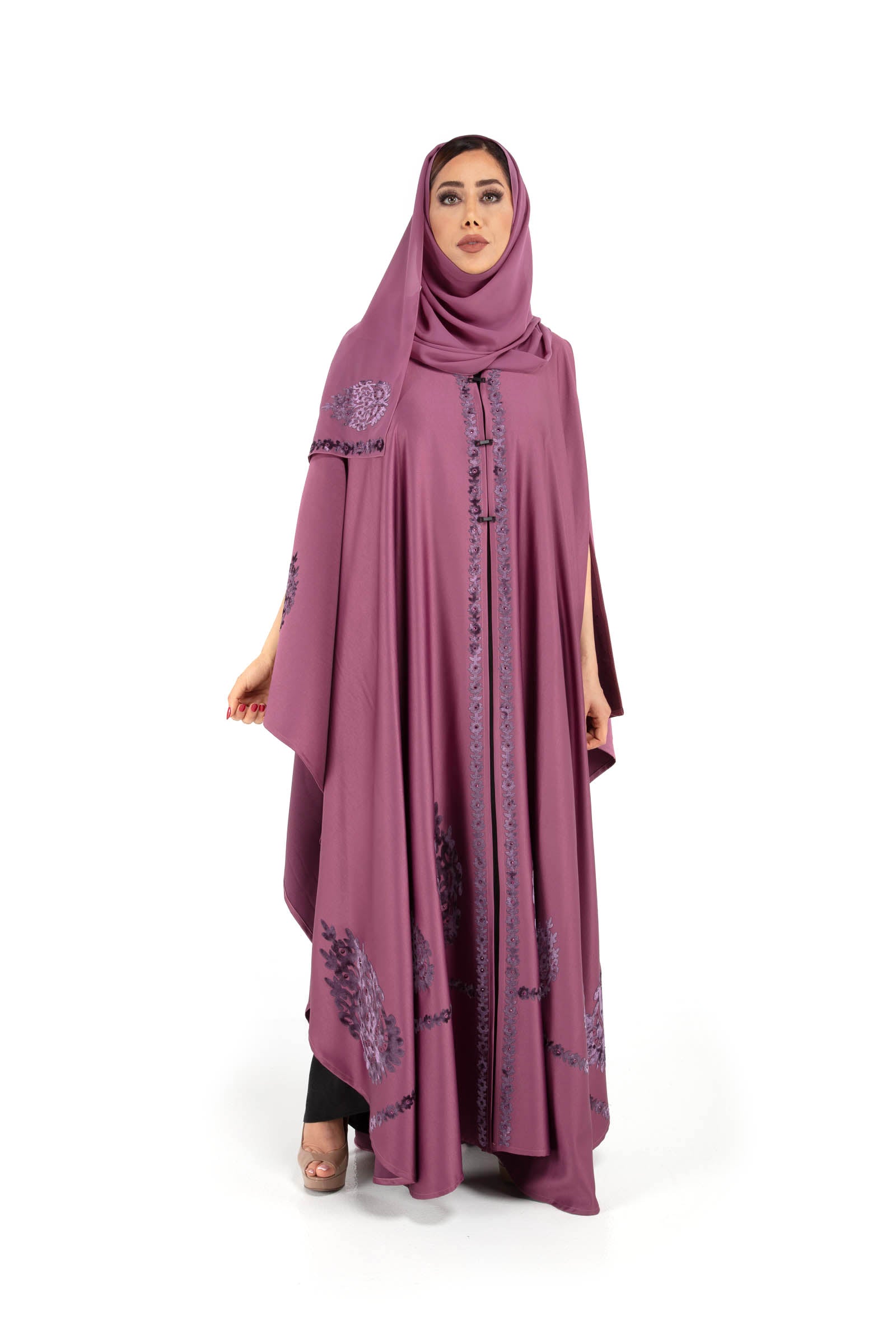 Hanayen Color Designer Print Cut Abaya best abaya online in dubai