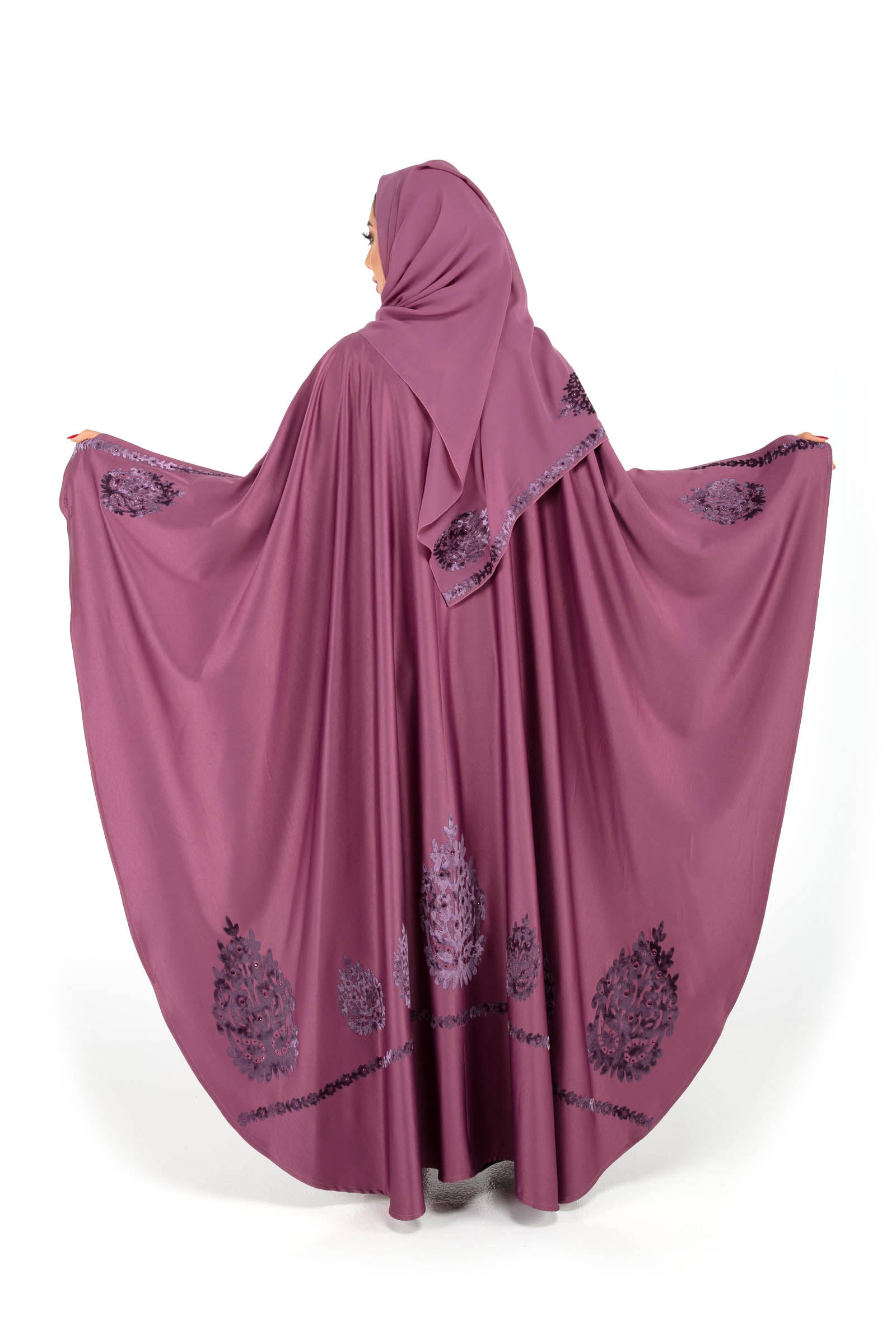 Hanayen Color Designer Print Cut Abaya best abaya online in dubai