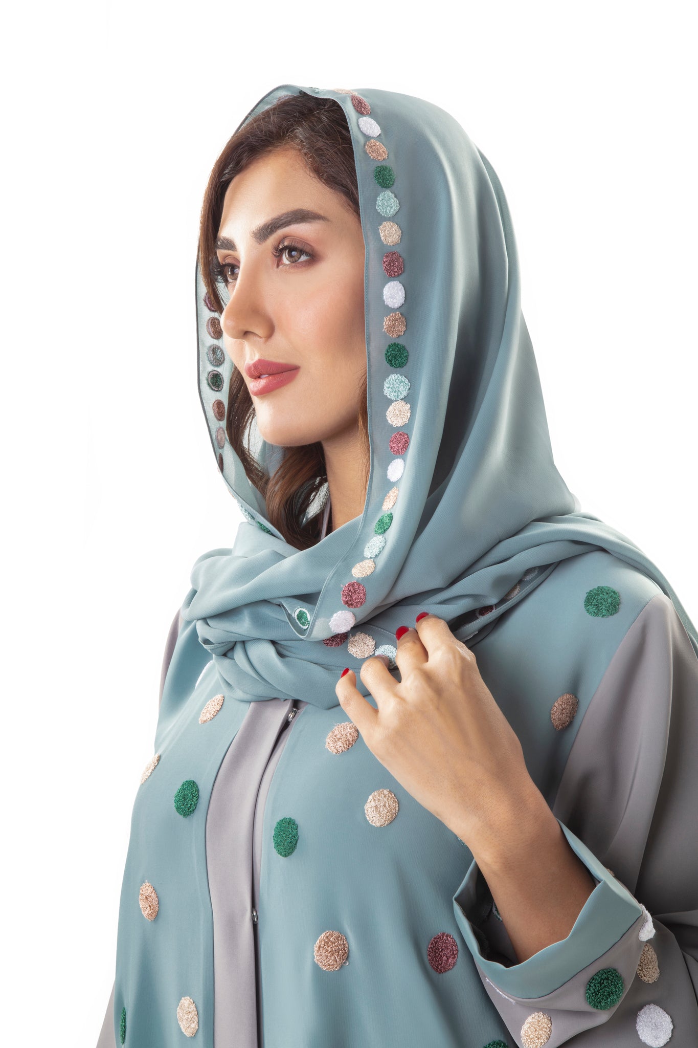 Hanayen Colorful Design Dubai Abaya best abaya online in dubai