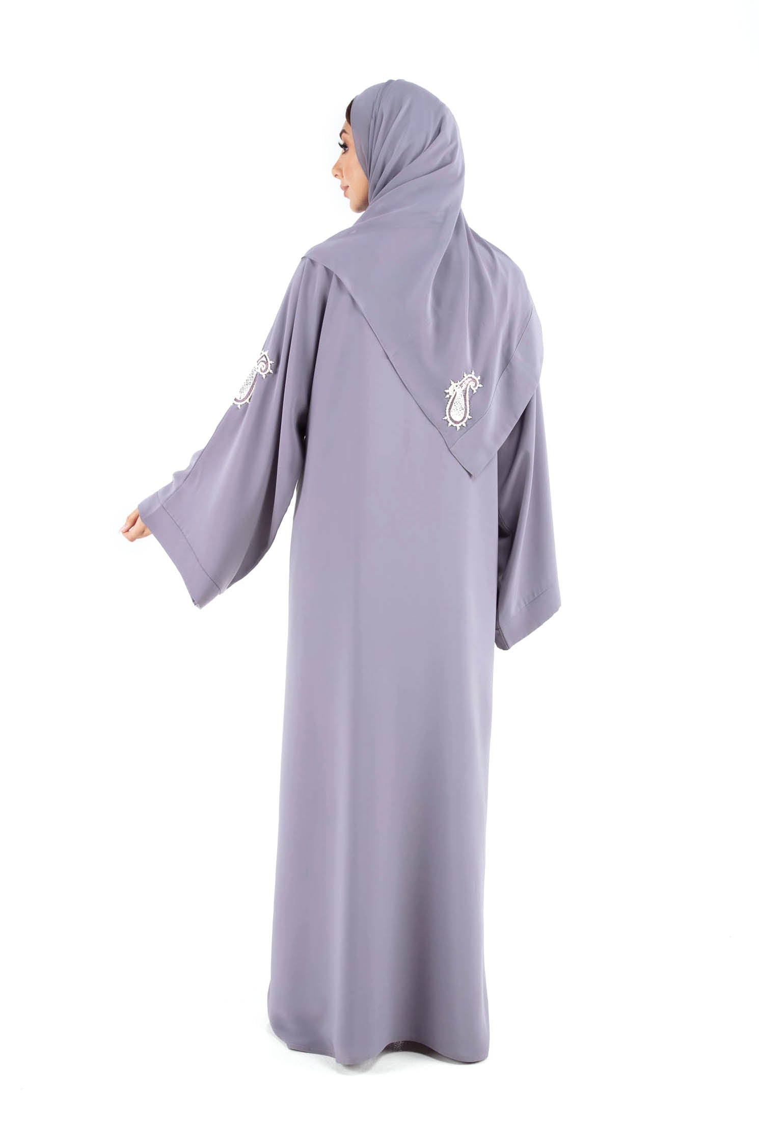 Hanayen Hand Made design in Neda Color fabric Abaya