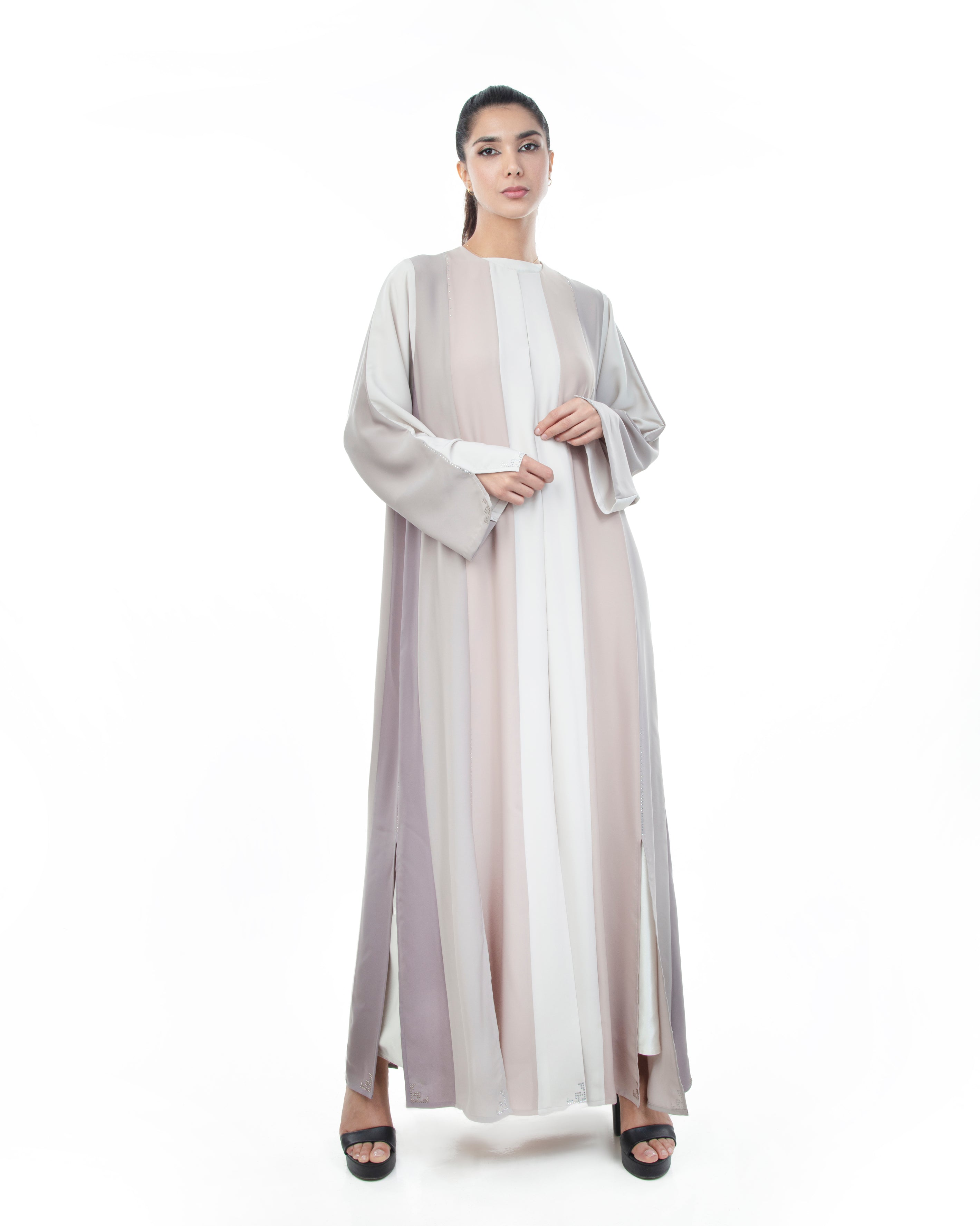 Hanayen Panel Multi Color Abaya Design With Crystal best abaya online ...